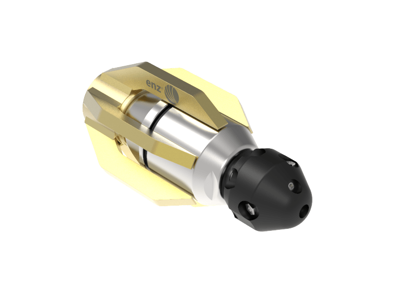 ENZ Bulldog Rotating Nozzle 1/2" with Skid | Cleaning Tool — Sewershop